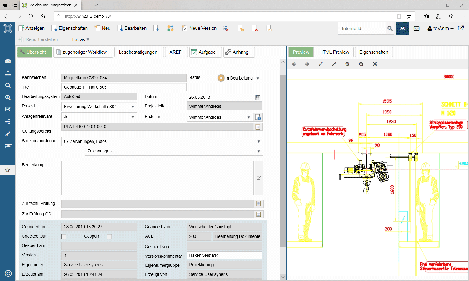 Planverwaltung: Verwaltung von Plänen & techn. Zeichnungen